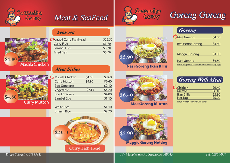 Take away / Delivery || Catering menu